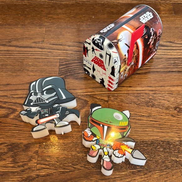 Star Wars | Other | Star Wars Set Darth Vader And Boba Fett 3d Lights ...